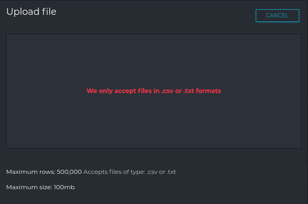 Problems uploading my file.